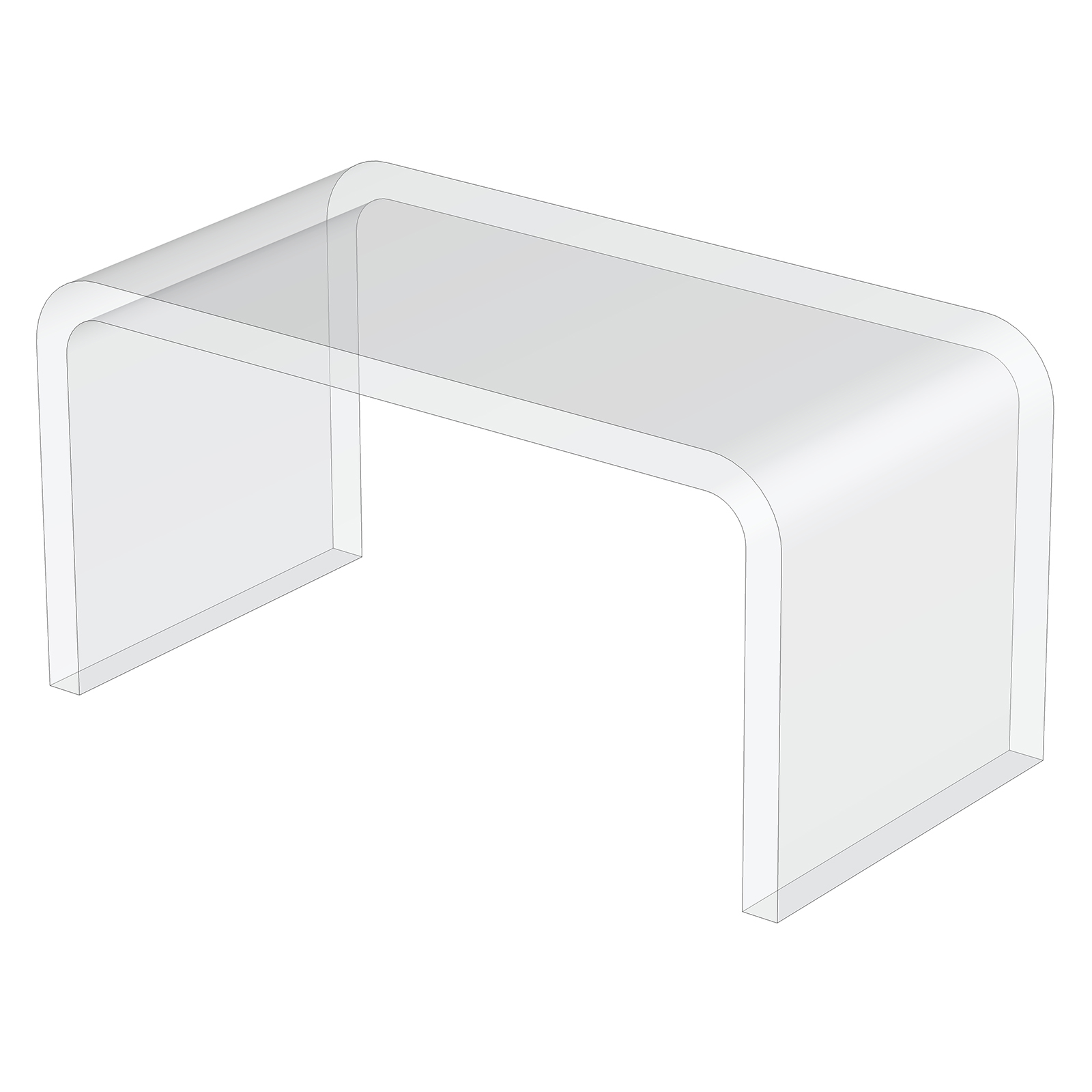 4mm-thick-10*5*5cm , Max Load 1.5kg Acrylic Display Shelf- Clear ...